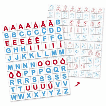Alfabeto Móvel Com 80 Peças - proeducar